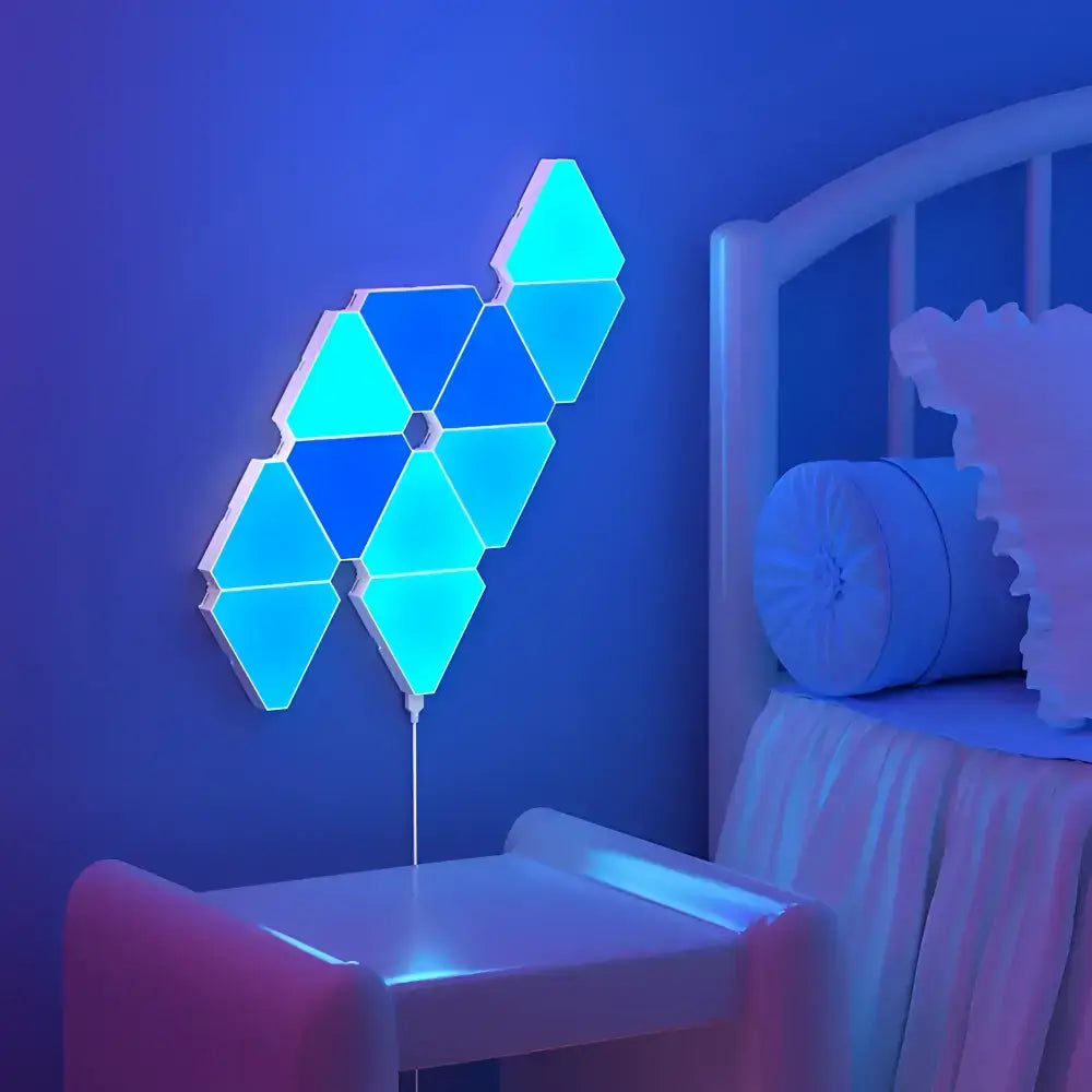 LED Triangular Quantum RGB Wall Lamp Lighting – Koala Lamps and Lighting