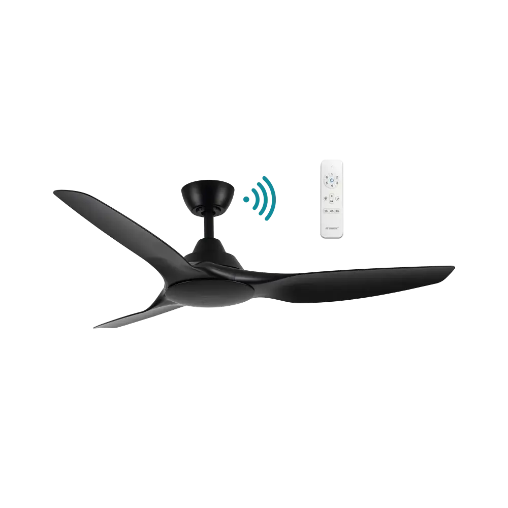 Martec Impact Smart Ceiling Fan Matte Black Wifi – Koala Lamps and Lighting