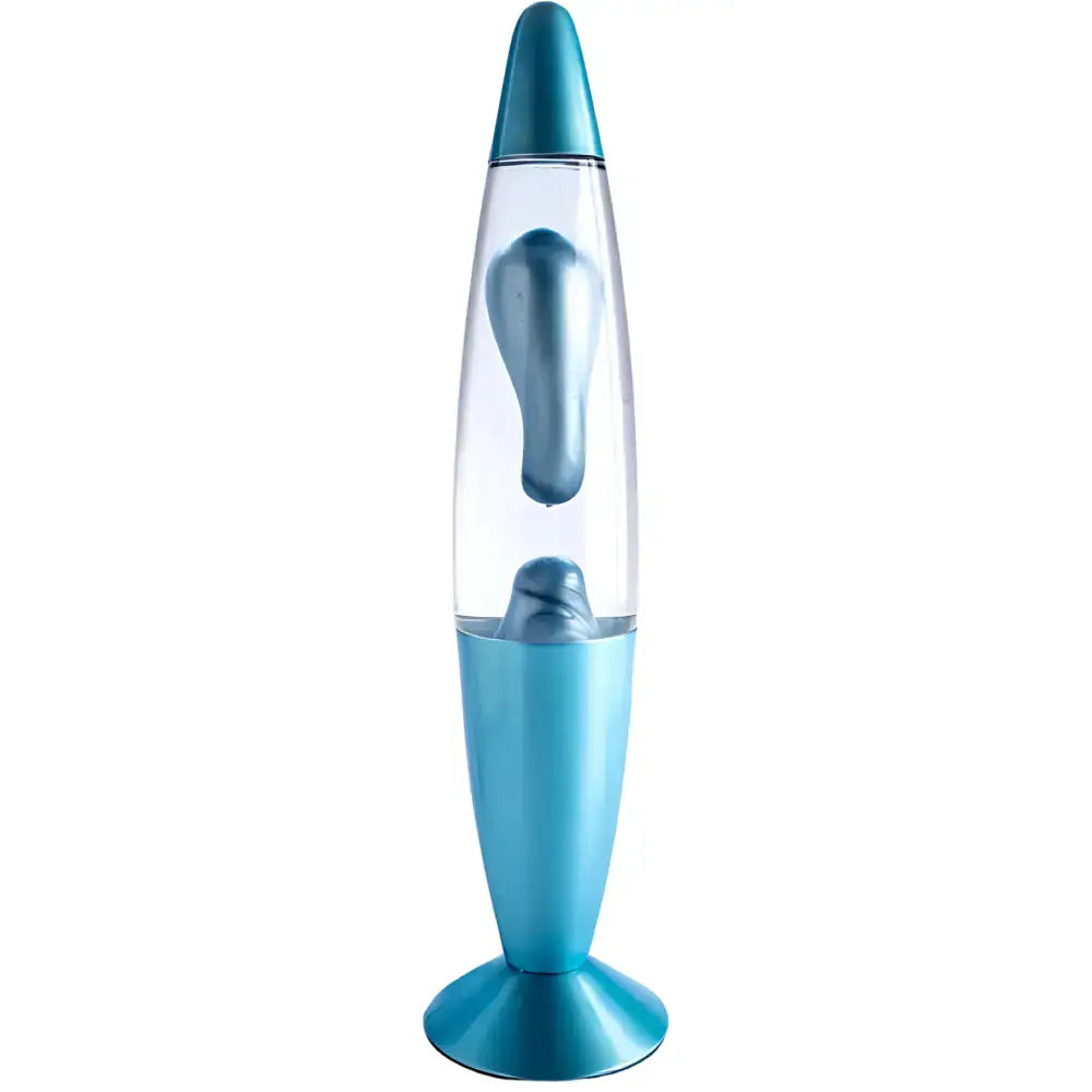 MDI Blue Metallic Lava Lamp – 41cm Rocket-Shaped Motion Light – Koala ...